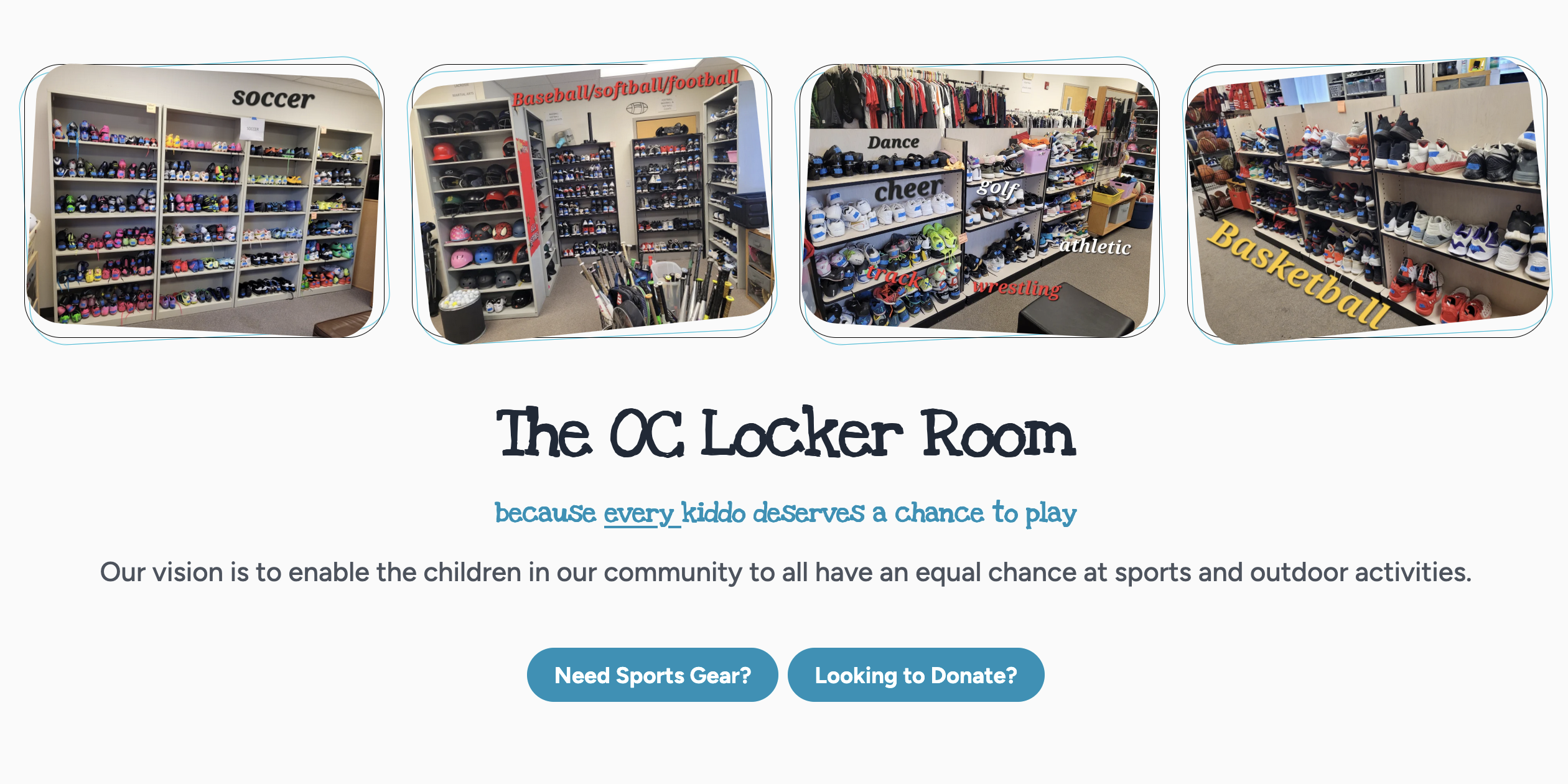 The OC Locker Room - Supporting Youth Sports